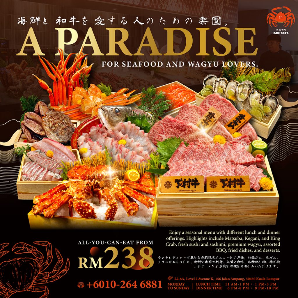 Kani Kawa - A Paradise for Seafood & Wagyu Lovers | Avenue K Shopping ...